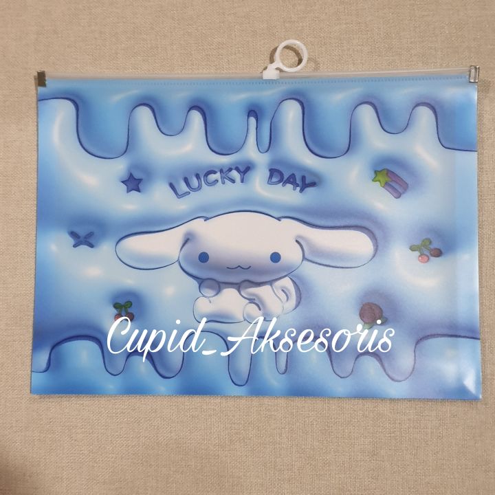 MAP MIKA A4 / ZIP LOCK MAP PLASTIK / MAP MULTIFUNGSI KUROMI ...