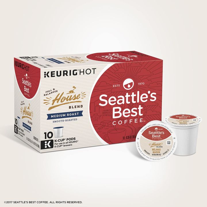 Seattle's Best Coffee House Blend, Medium Roast, Keurig K-Cup Coffee ...