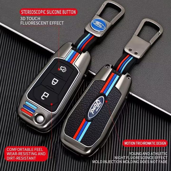 For Ford Territory Ranger T6 T7 WL Fiesta Everest Remote Car Key Cover ...