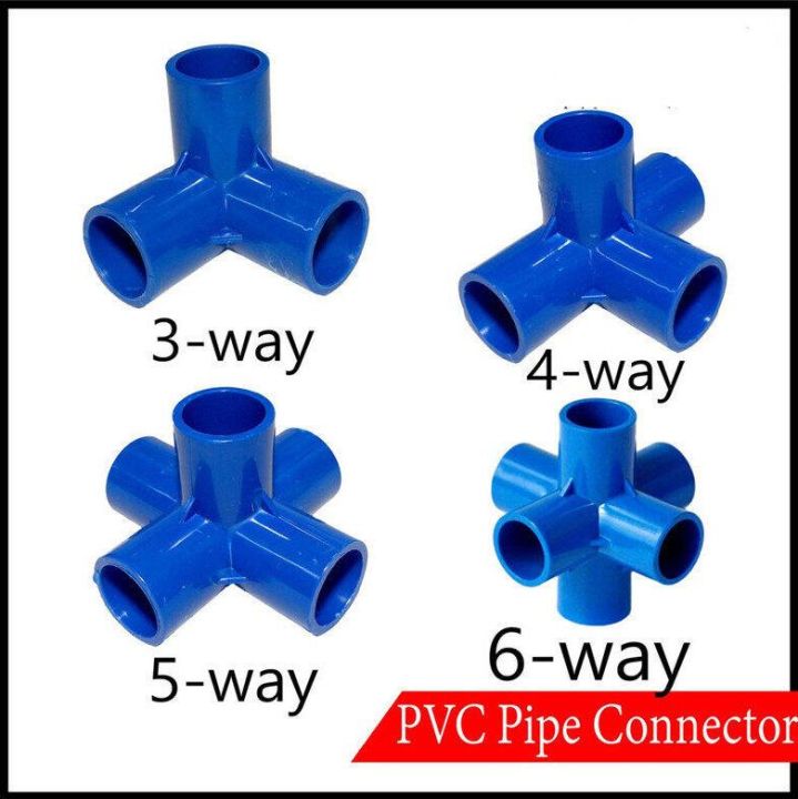 【Varitystore】PVC Corner Right Angle Joint Water Pipe Fittings Multi-interface 3-way/4-way/5-way ...