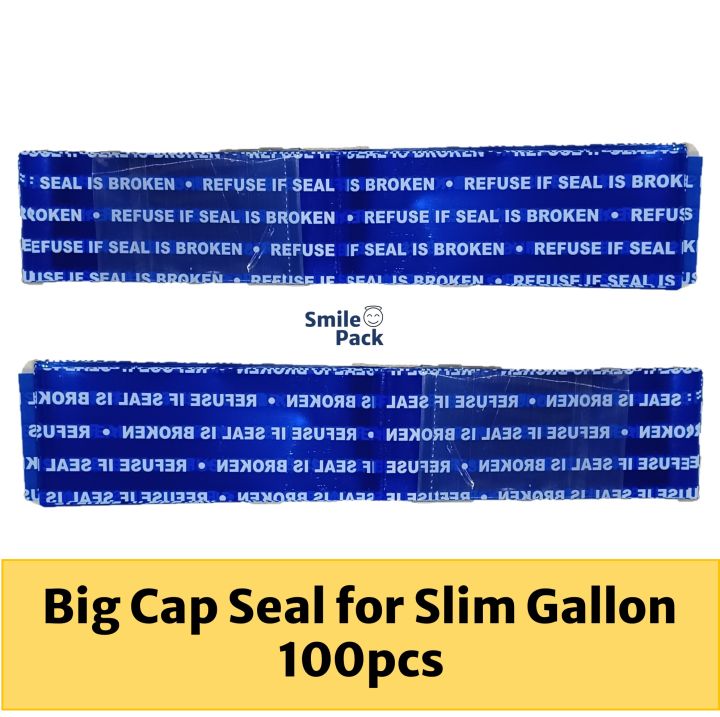 100 pcs Plastic Cap Seal for Big Cap Slim Gallon - Shrink Wrap - HIGH ...