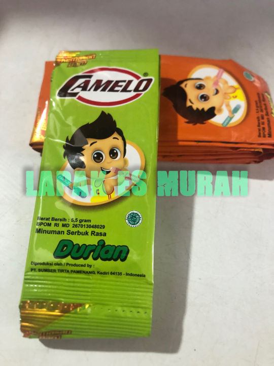 Es Camelo Bubuk - Minuman Serbuk Bahan Es Suntik Bantal - 10 Pcs ...