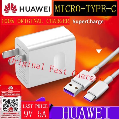 Huawei Charger Original Super Fast Charging 66W Micro Usb/Type-C Cable ...