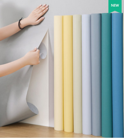 Muji 10M PVC Plain Wallpaper Kabinet dapur kertas Dinding Sticker ...