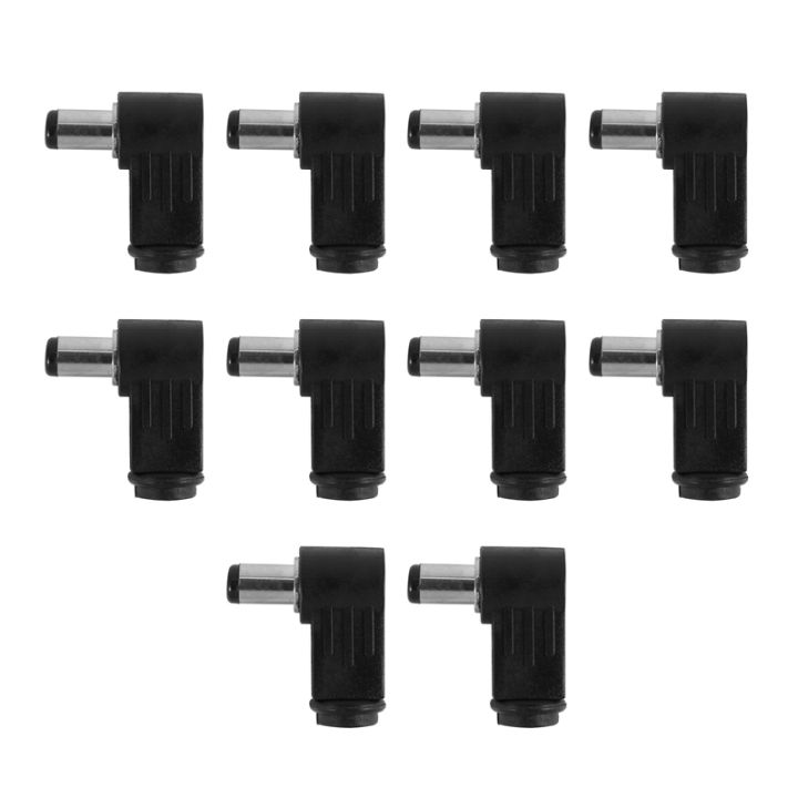 10x 2.1mm x 5.5mm Male Plug Right Angle L Jack DC Power Connector ...
