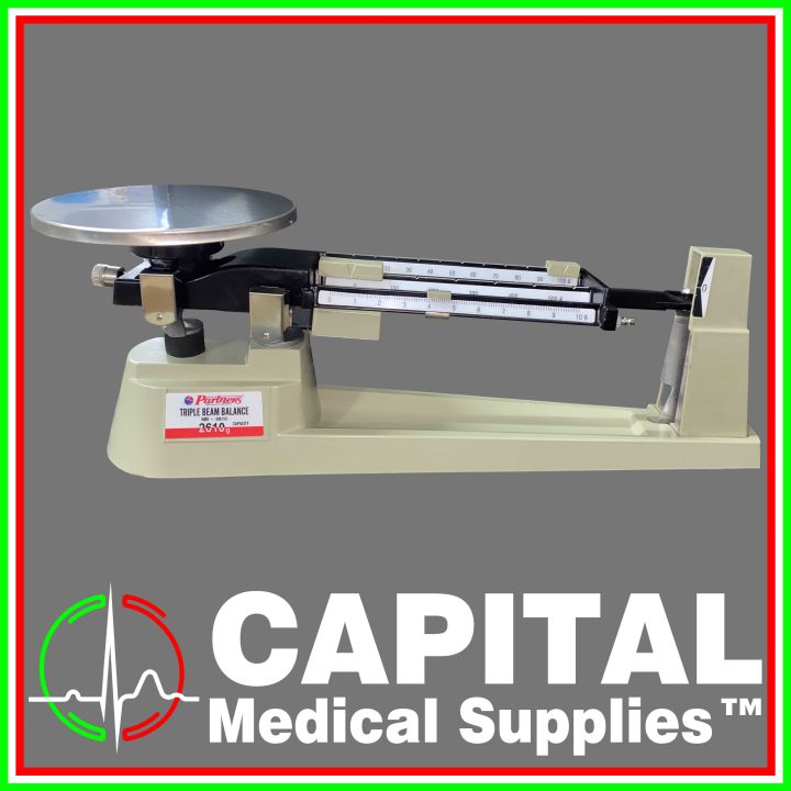 Mechanical Weighing Scale Triple Beam Balance, with set of counter ...