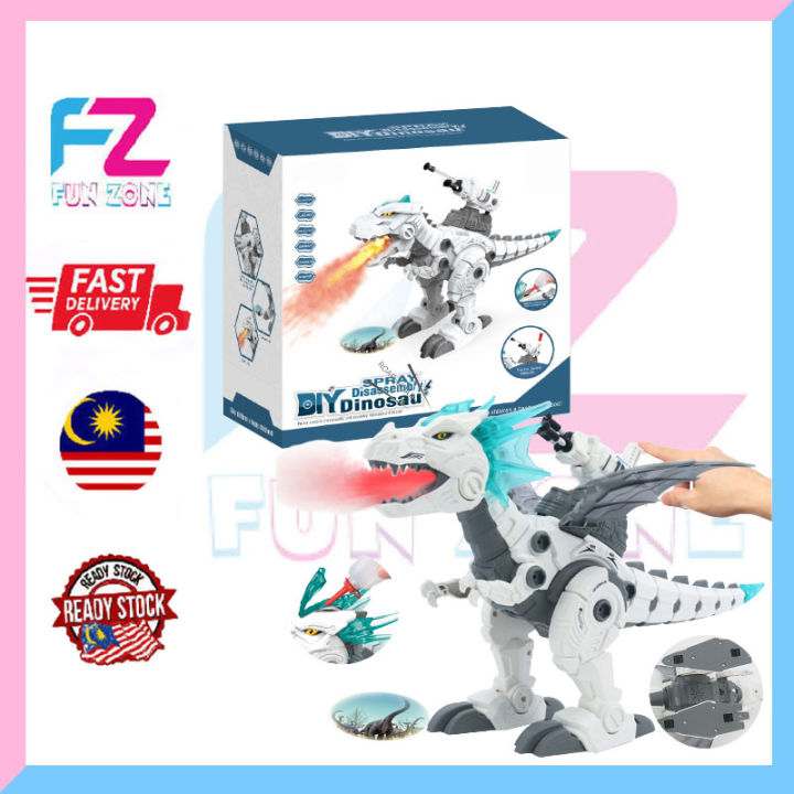 SPRAY DISASSEMBLY DIY DINOSAUR WITH REMOTE CONTROL | Lazada
