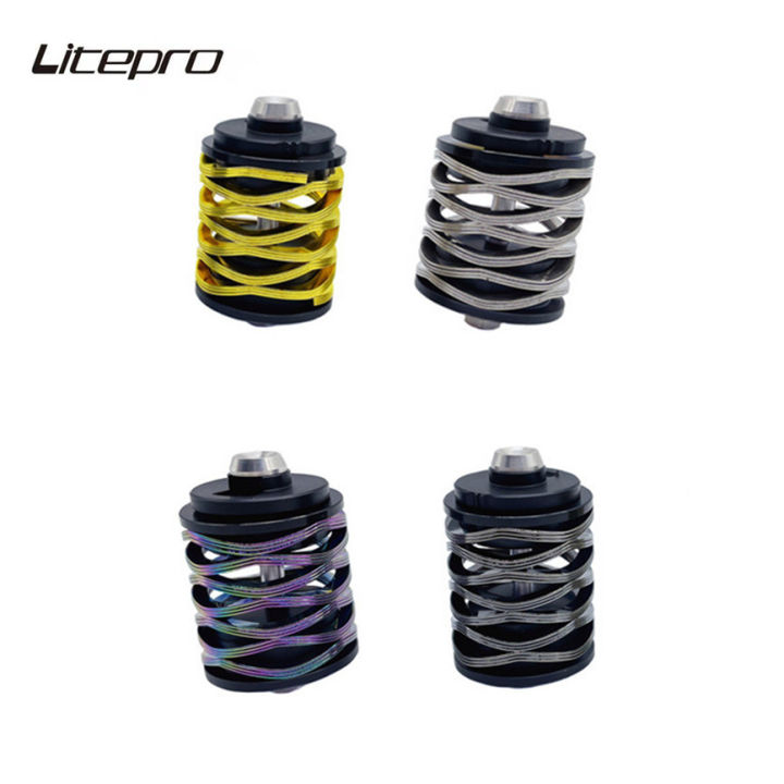 Litepro Folding Bicycle Steel /Titanium Axle Spring Suspension Three ...