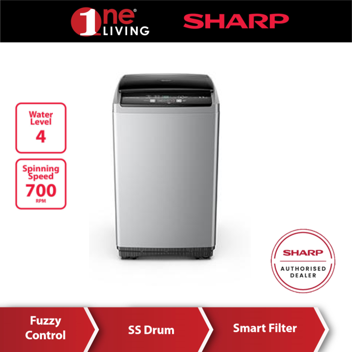 Sharp 8.5kg Top Load Washing Machine ES821X | Lazada
