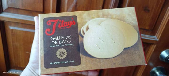 CEBU TITAYS GALLETAS DE BATO biscuits in 180 grams per box /best seller ...