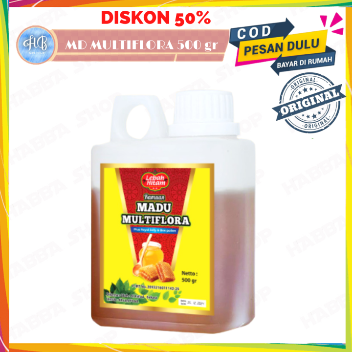 Lebah Hitam- Madu Asli Hutan Multiflora Diperkaya Bee Pollen Dan Royal ...