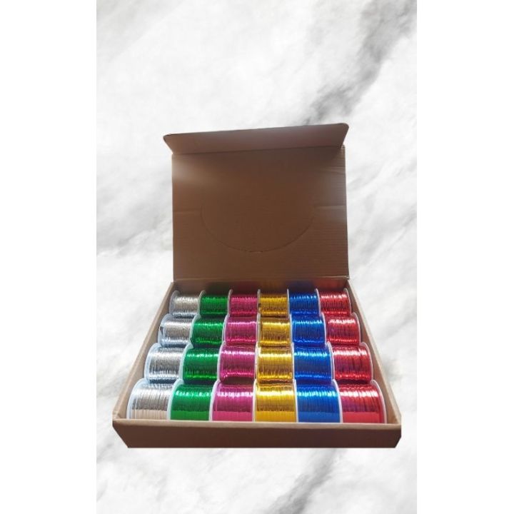 Pita Kawat Kado 20 Y || Kawat Twist ROLL || Pengikat Bingkisan/Souvenir ...