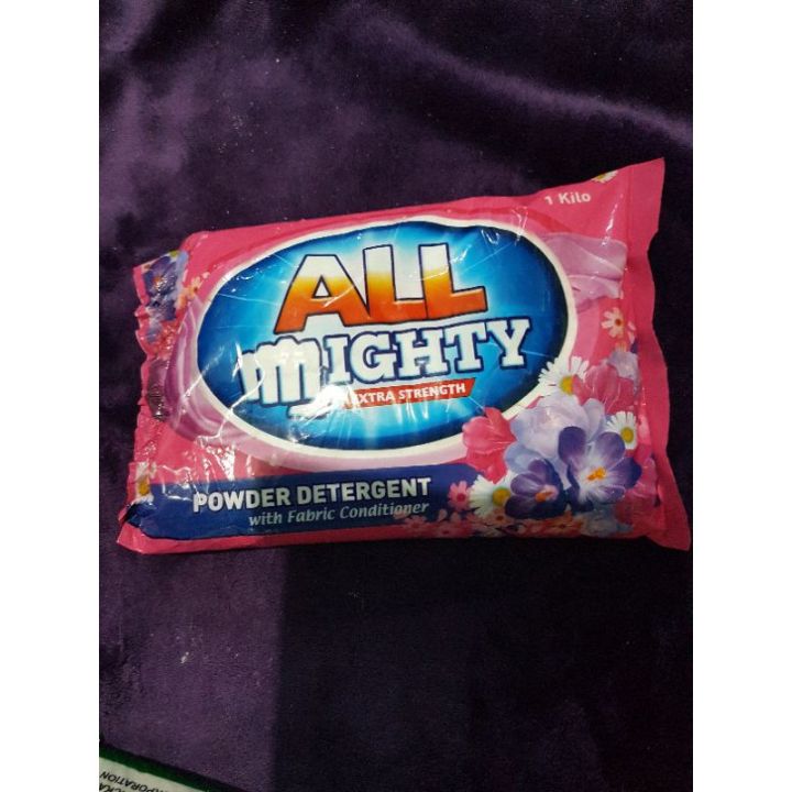 709 ALL mighty detergent powder 1kl with fabric conditioner | Lazada PH