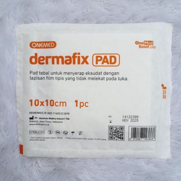 DERMAFIX PAD 10x10 Plester Luka Bernanah Plester Luka Bakar | Lazada ...