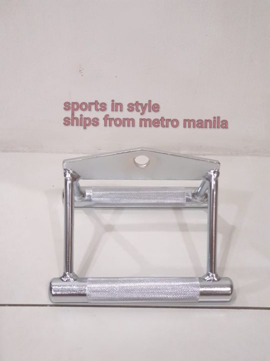 Double d rowing Close grip seated row handle bar cable attachment home ...