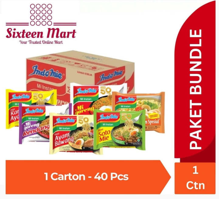 Indomie Instant Noodle - Bundle of 40 packets - 1 Carton - 40 x 80gr ...