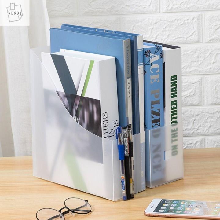 WENQI Desktop Organizer Folding File Storage Box Paper Organizer ...