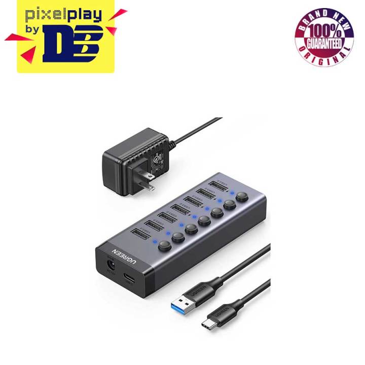 UGreen USB 3.0 7-Port Hub (Gray) (CM481/90305) | Lazada PH