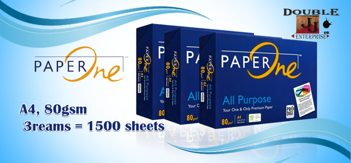 Paper One Bond Paper, A4, 80gsm, 3 reams | Lazada PH