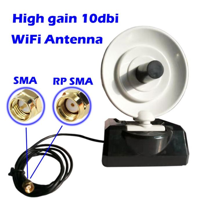WiFi Antenna High Gain 10dBi With RG174 Cable For WLAN Directional ...