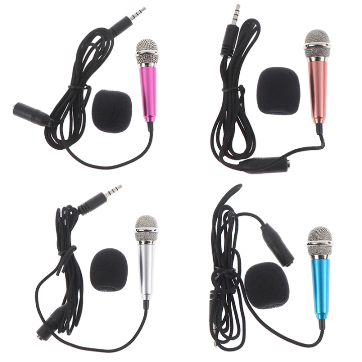1Pc Handheld Mic Portable Mini 3.5mm Stereo Mic Audio Microphone For ...