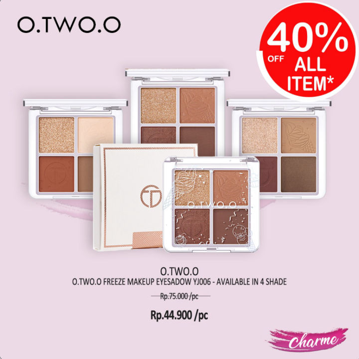 O.TWO.O Otwoo Freeze Makeup Eyeshadow 4 Colors Nude High Pigment ...