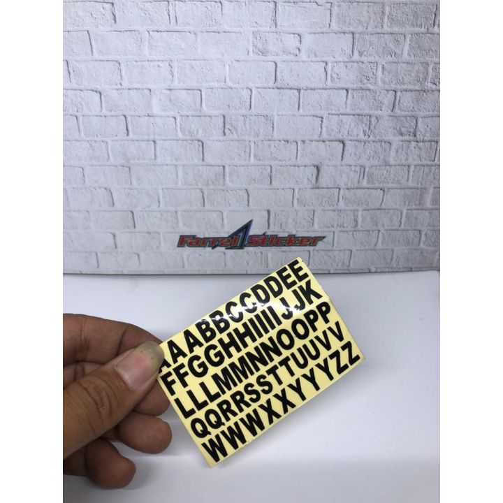 stiker sticker HURUF ABJAD rugos kecil | Lazada Indonesia