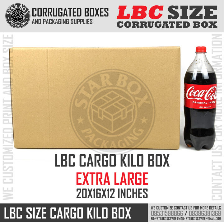 Starbox Extra Large LBC Express Sizes Corrugated Cargo Shipping Boxes ...