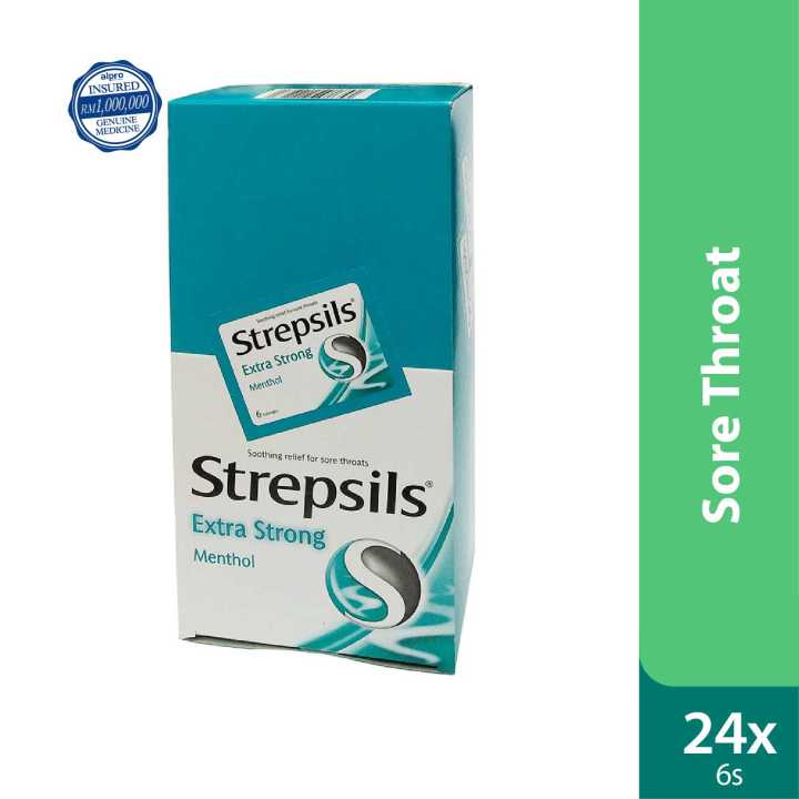 Strepsils Extra Strong 24x6s | Relieve Sore Throat | Lazada