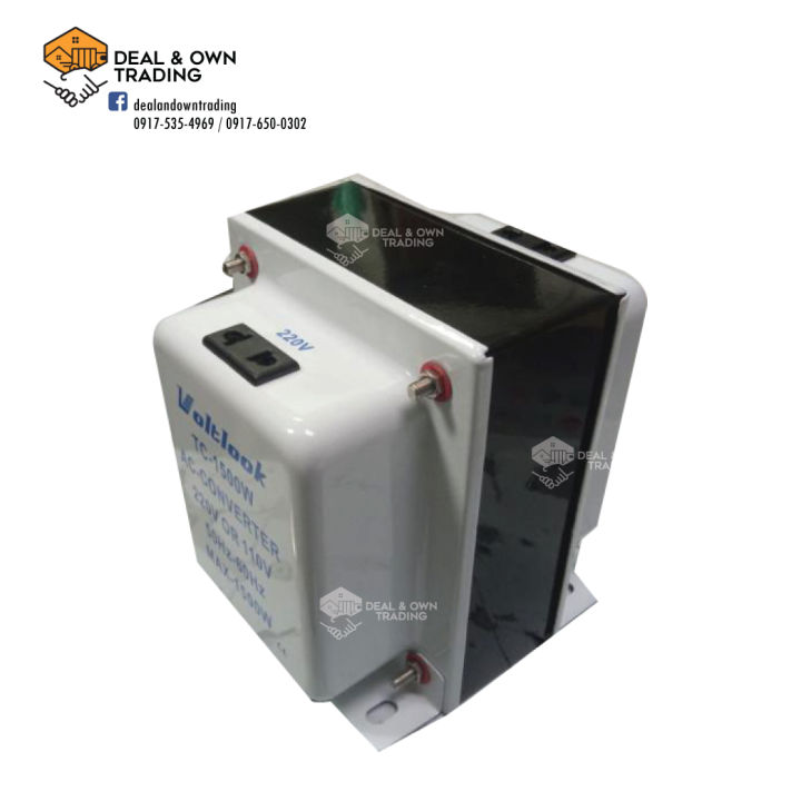 Voltlook TC-1500W Step Up Step Down Transformer 1500 Watts | Lazada PH Voltlook TC-1500W Step Up Step Down Transformer 1500 Watts | Lazada PH