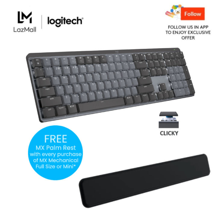 Logitech MX Mechanical Wireless Illuminated Performance Keyboard ...