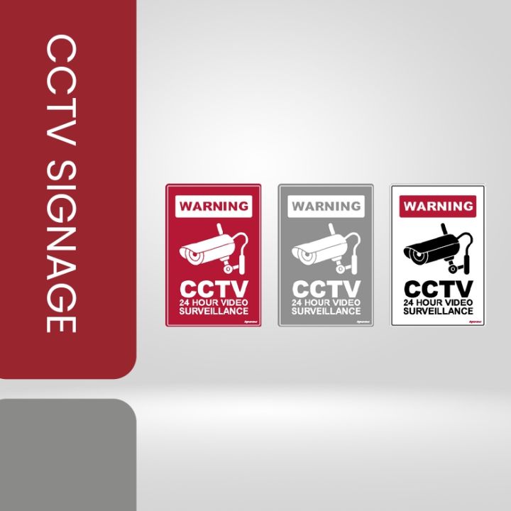 CCTV Sign is made out of high-quality materials for a long-lasting sign ...