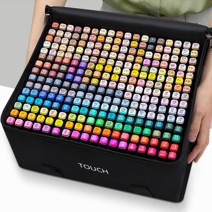Markers Pens set Dual Tip Alcohol Felt Permanent Artist Art School ...