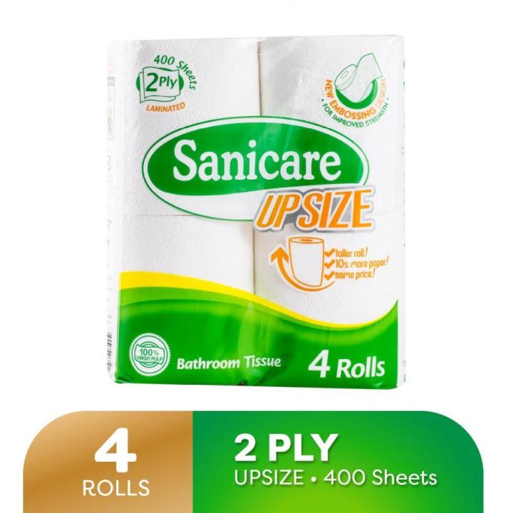 Sanicare Upsize Bathroom Tissue 4 Rolls 2-PLY | Lazada PH