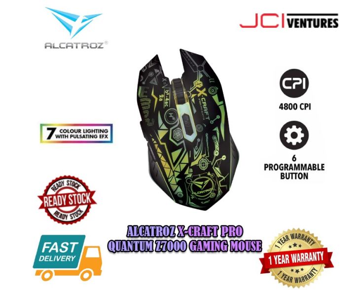 ALCATROZ X-CRAFT PRO QUANTUM Z7000 GAMING MOUSE | Lazada