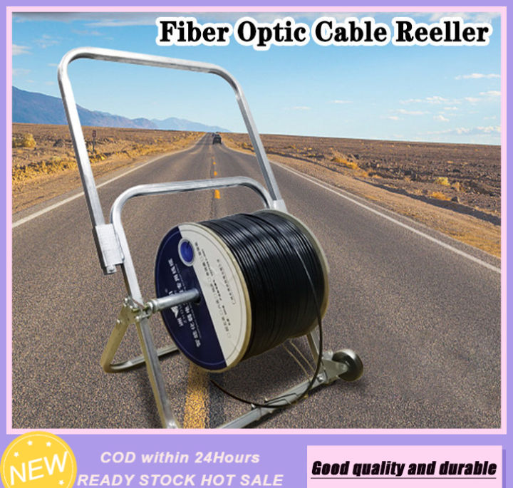 Foldable Fiber Optic Cable Trolly With Wheels Adjustable Fiber Cable ...