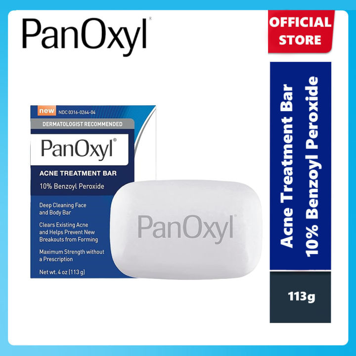 panoxyl Acne Treatment Bar 10% Benzoyl Peroxide Deep Cleaning Face and ...