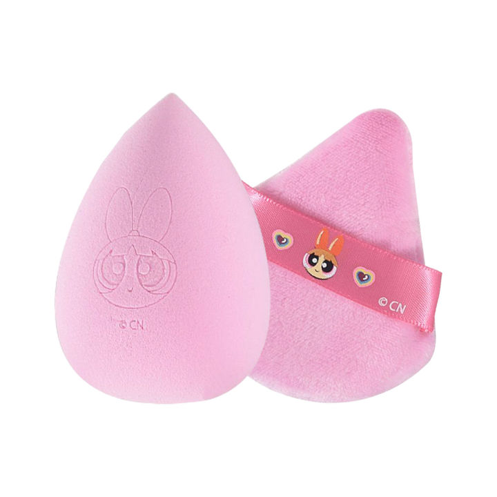 MINISO The Powerpuff Girls Collection Makeup Sponge & Puff Set (Blossom ...