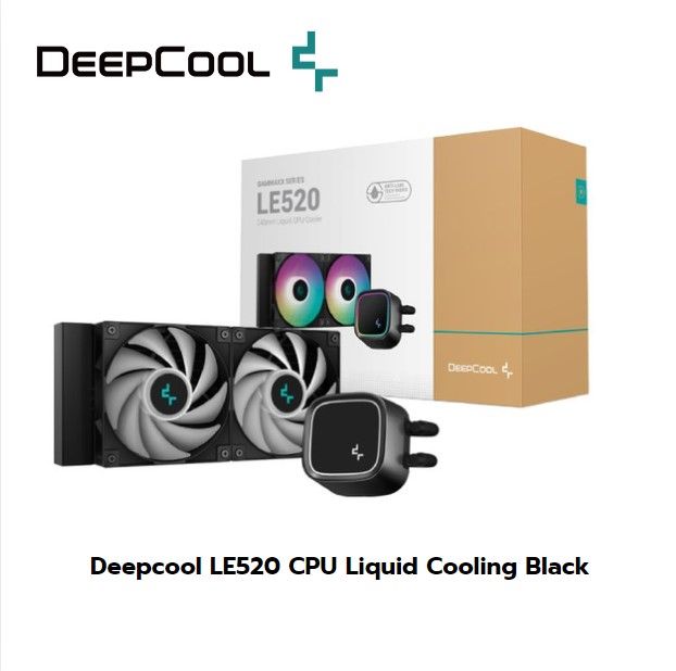 Deepcool LE520 CPU Liquid Cooling Black ชุดระบายความร้อนซีพียู | Lazada.co.th