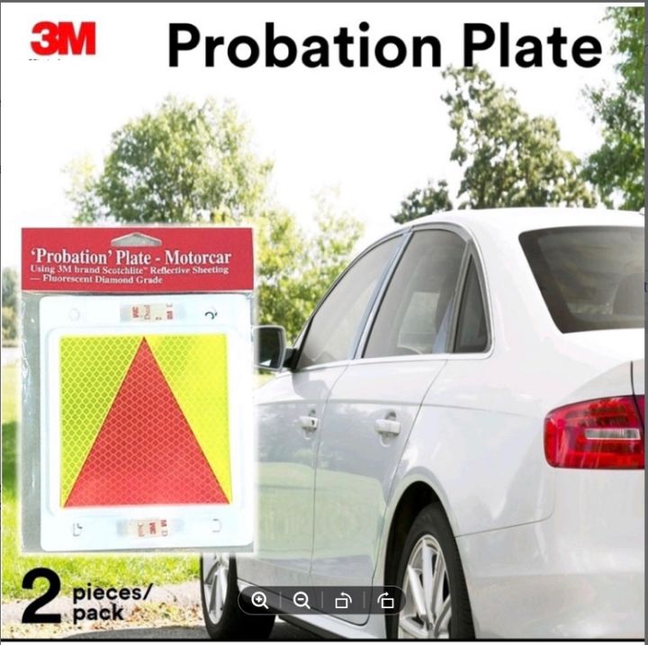 3M Probation Car Plate (P Plate) 2 Pcs / Front & Back | Lazada Singapore