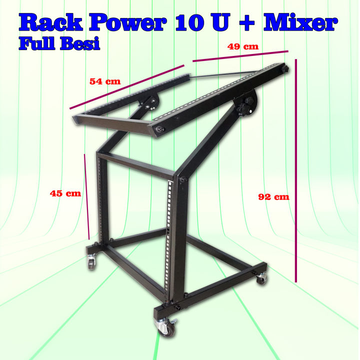 RAK POWER MIXER AUDIO 10 U / RACK ACC SOUND SYSTEM 10 U / RACK BESI ...
