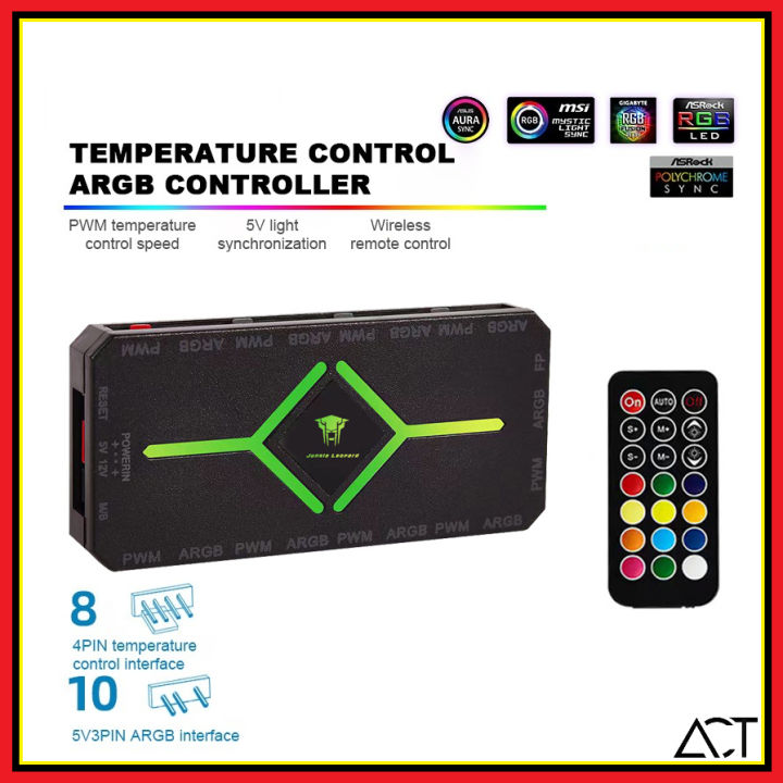 Jungle Leopard ARGB Hub ( 5V 3PIN ARGB + 4 Pin PWM ) PC Case CPU Fan ... Jungle Leopard ARGB Hub ( 5V 3PIN ARGB + 4 Pin PWM ) PC Case CPU Fan ...