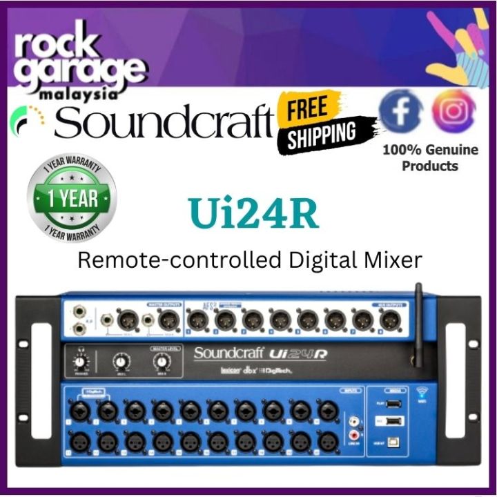 Soundcraft Ui24R Remote-controlled Digital Mixer (Ui 24R / Ui-24r ...