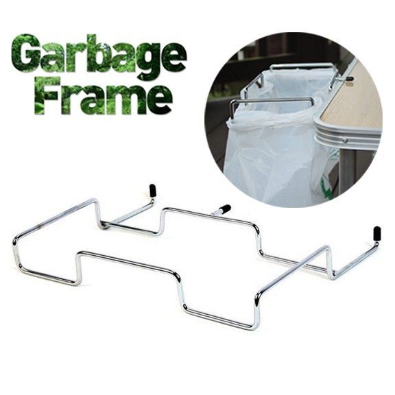 TT อุปกรณ์กลางเต็นท์ ที่แขวนถุงขยะขอบโต๊ะปิกนิก แค้มปิ้ง Garbage Frame ...