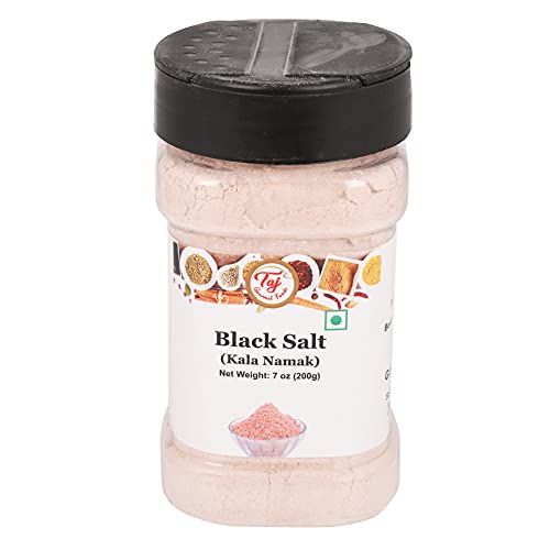 [PRE-ORDER] TAJ Premium Indian Black Salt Powder, Kala Namak, (7-Ounce ...