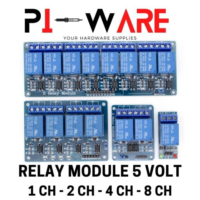 Relay Module 5 Volt 1 2 4 8 Channel Modul Board 5V DC Relai | Lazada ...