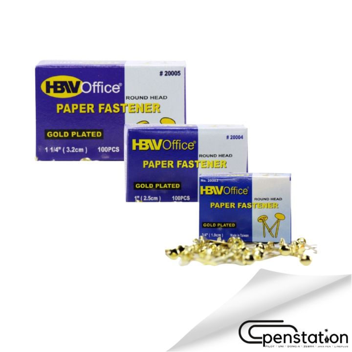 Round Paper Fastener Metal Fastener per Box | Lazada PH
