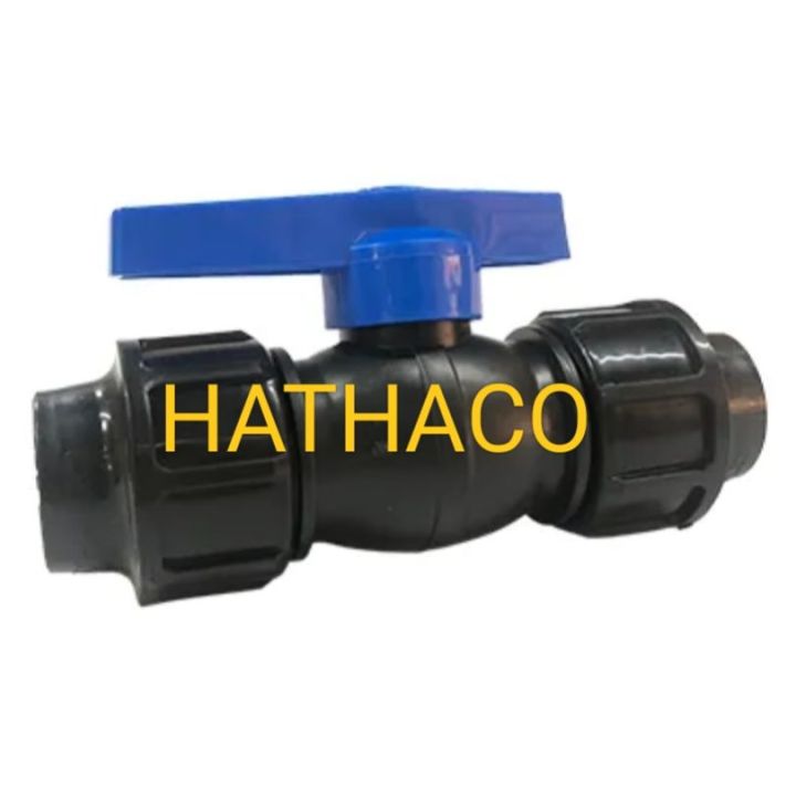 Van nhựa 2 đầu rắc co ống HDPE phi 20, phi 25, phi 34 | Lazada.vn