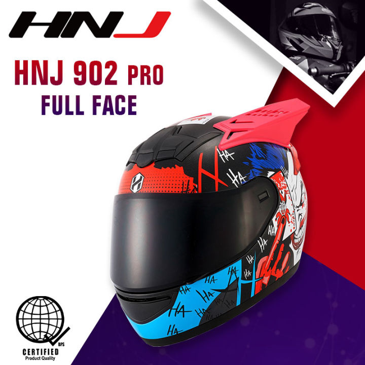 HNJ 902 PRO Motorcycle Helmets Full Face Motor Helmet Single Visor Free ...