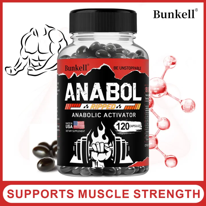 Bunkell Anabol Ripped Men's Anabolic Muscle-Building Powder, 2-in-1 ...